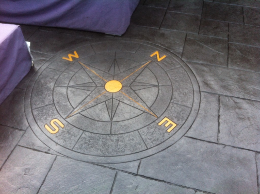 Patio with Compass - Creative Driveways